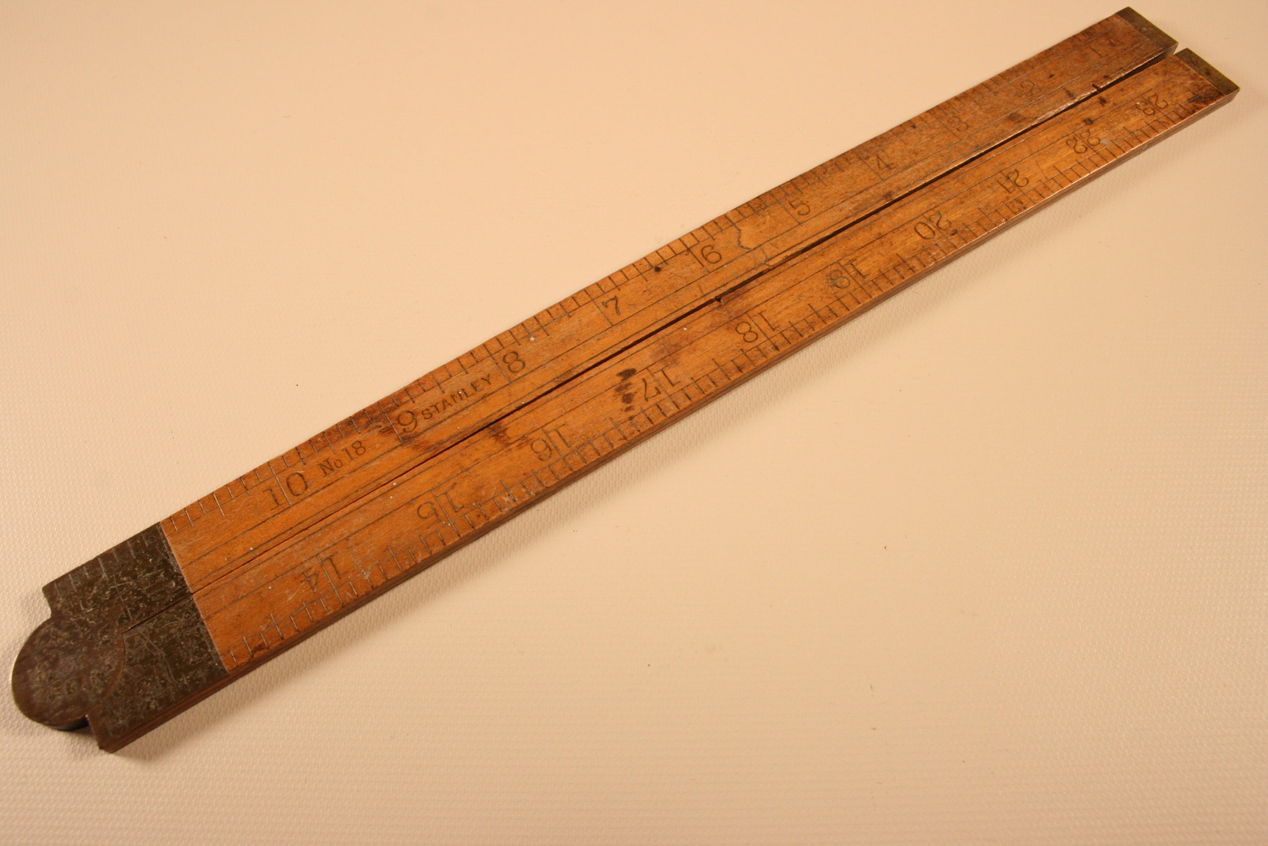 Stanley No. 18 Boxwood Rule | Vintage Woodworking Tools