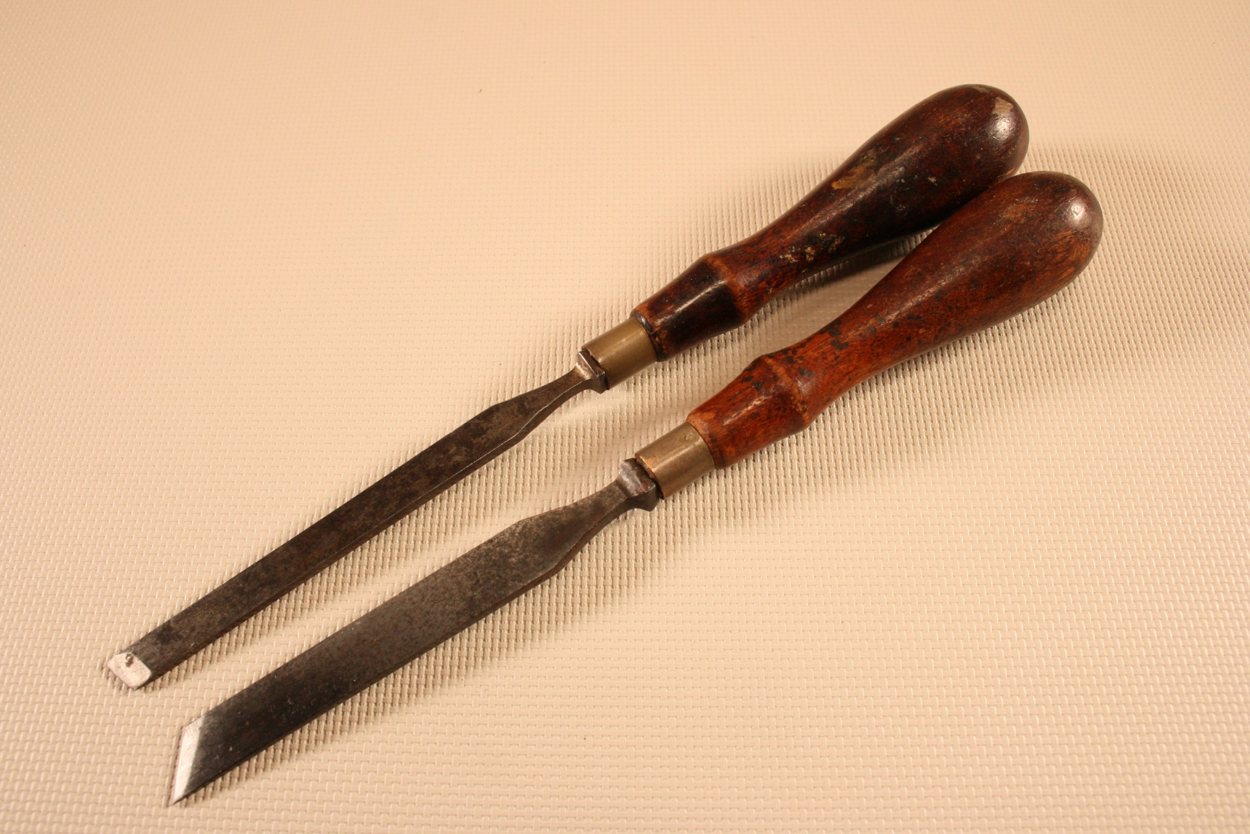 Two Skew Chisels | Vintage Woodworking Tools