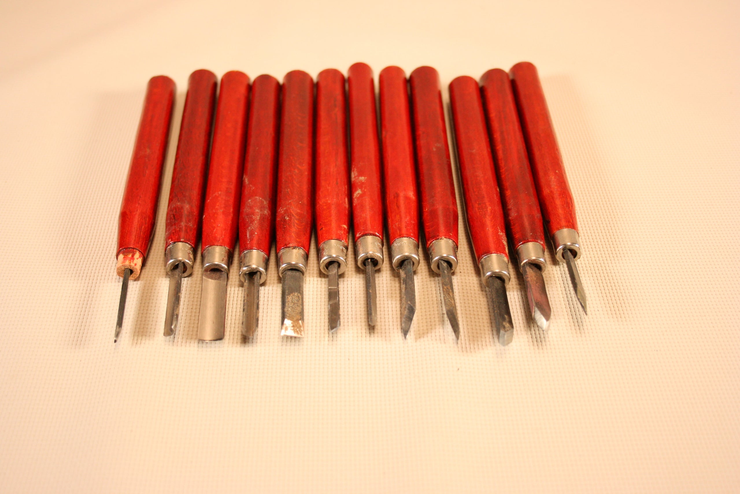 Set of 12 Vintage Carving Tools | Vintage Woodworking Tools
